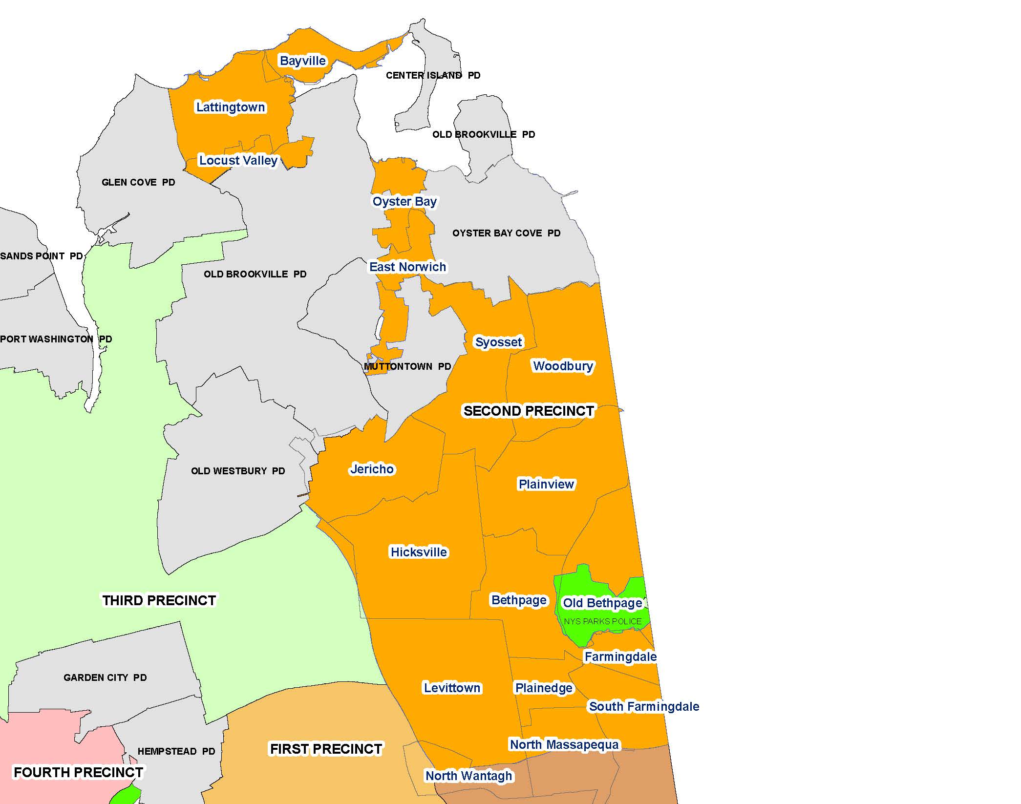 Nassau County Police Precinct Map